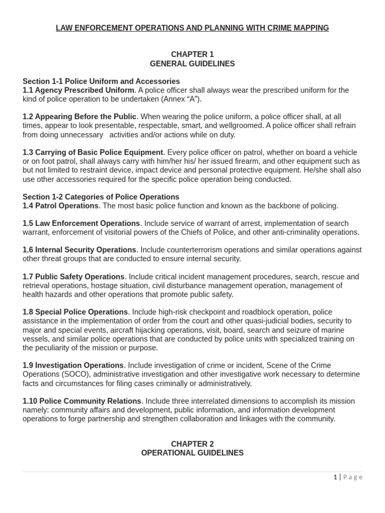 Lea 4 Police Operations | PDF | Police | Driving Under The Influence