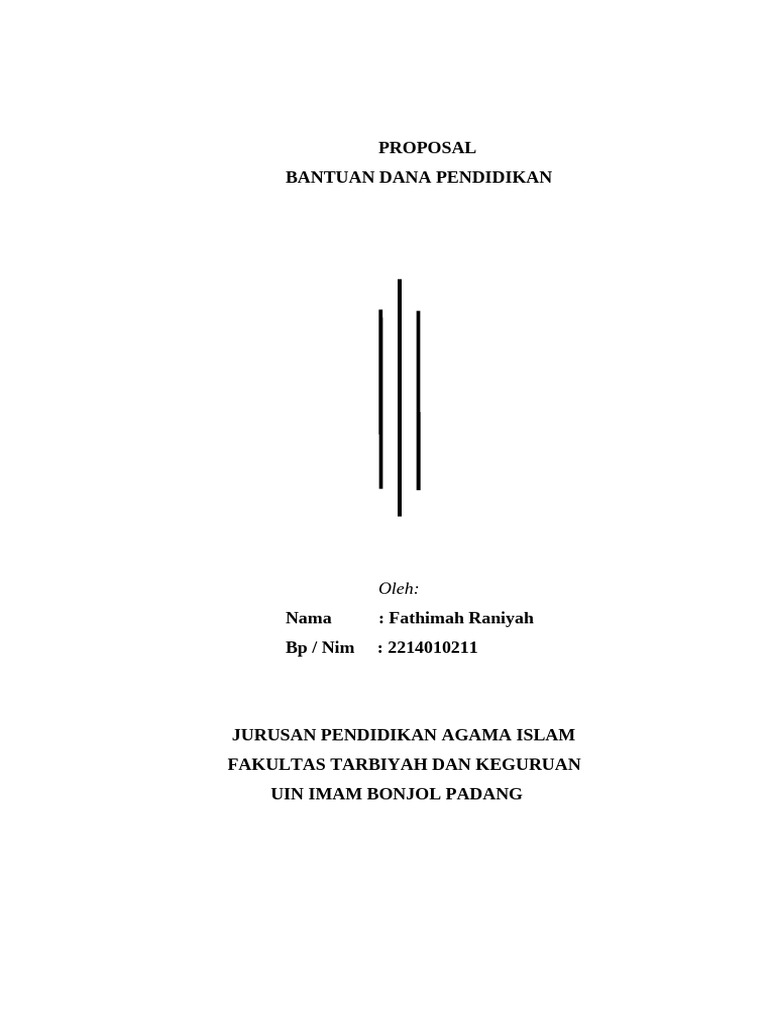 Proposal Baznaz Rani Uin in 2023... | PDF