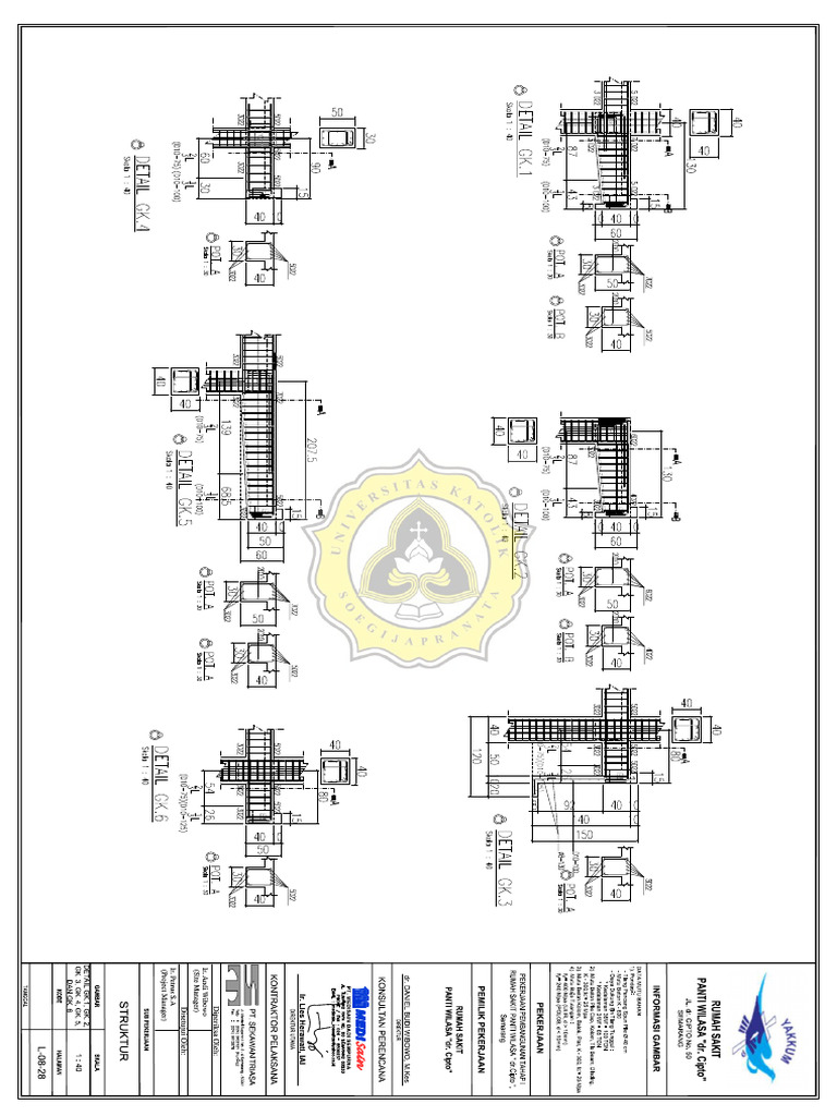 Detail Balok Gk6 | PDF