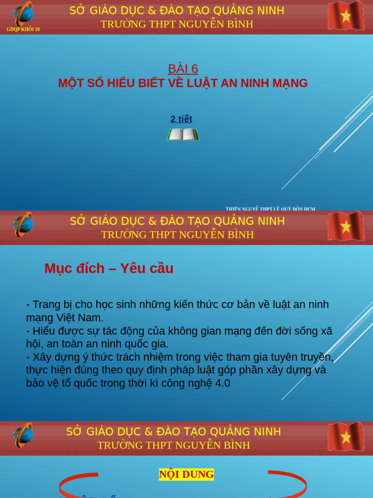 Giao Duc Quoc Phong An Ninh 10 Bai 6 | PDF