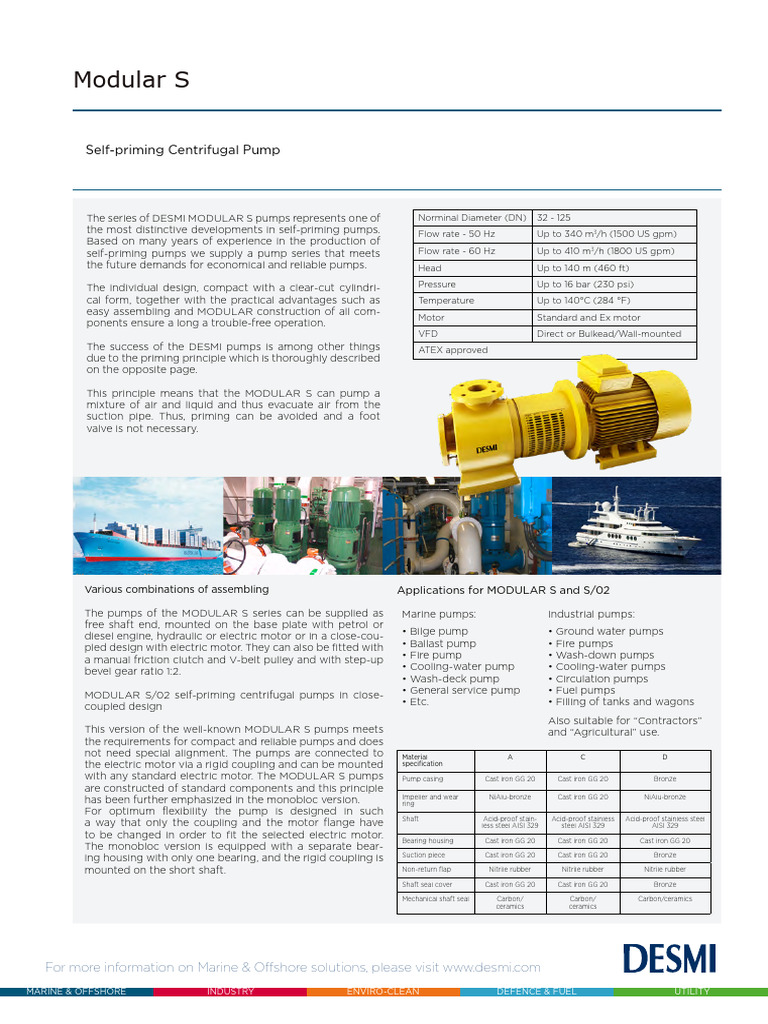 Modular s Low | PDF | Pump | Mechanical Engineering