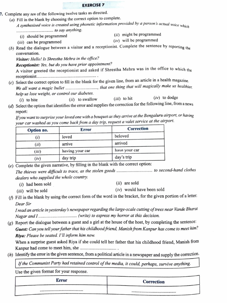 Integrated Grammar Practice | PDF