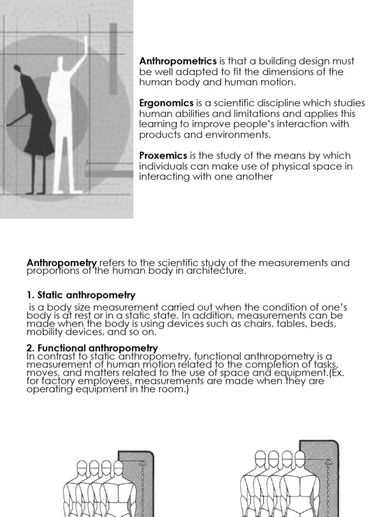 Arc072 Arch - Int. Anthropometrics 1 | PDF | Chair | Anthropometry