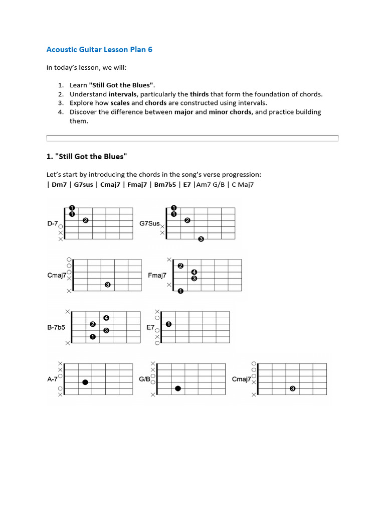Acoustic Guitar Lesson 6 | PDF