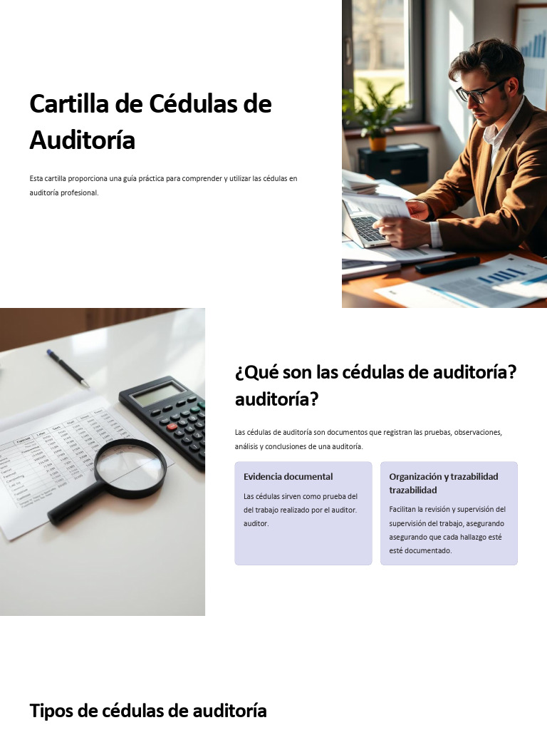 Cartilla de Cedulas de Auditoria | PDF | Auditoría | Contralor