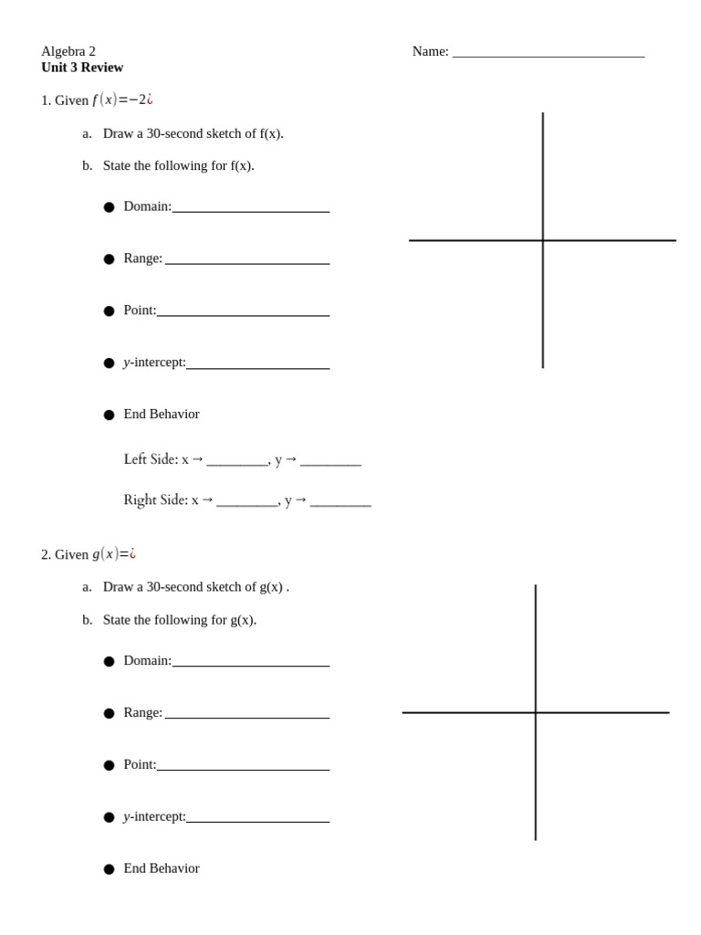 Unit 3 Review Pdf