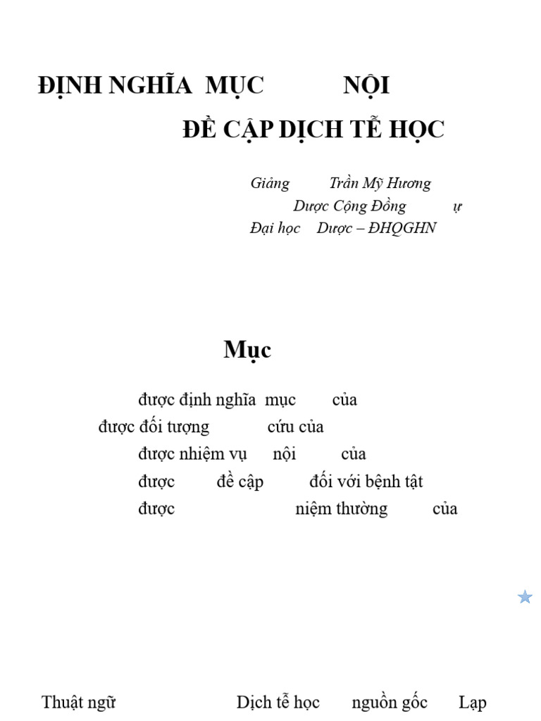 Bài 1.định Nghĩa, Mục Tiêu, Nội Dung Và Cách Đề Cập DTH (Ms Helena) | PDF