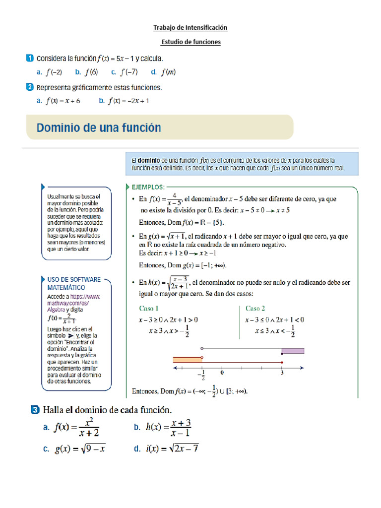 Trabajo de Intensificación Estudio de funciones 2 | PDF
