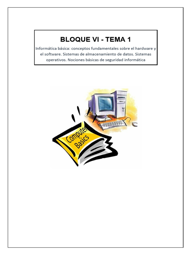 Temario Informática Unido | PDF | Hardware de la computadora | Caché (Computación)