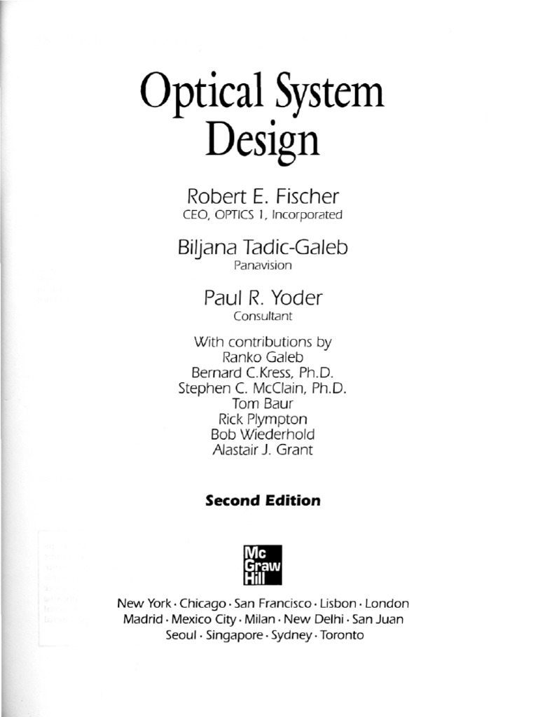 Optical System Design Guide | PDF | Optics | Electromagnetic Radiation