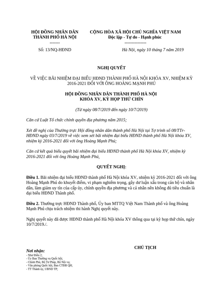 NQ BÃI NHIỆM | PDF