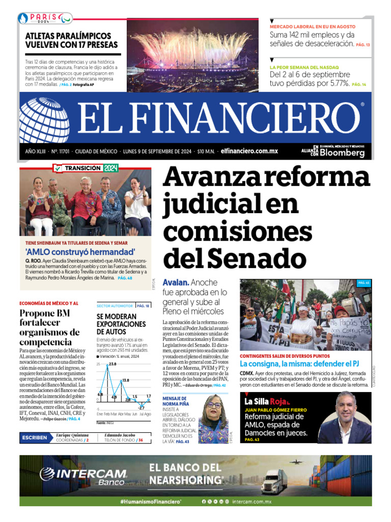 El Financiero 09-09-24 | PDF | México | Economias