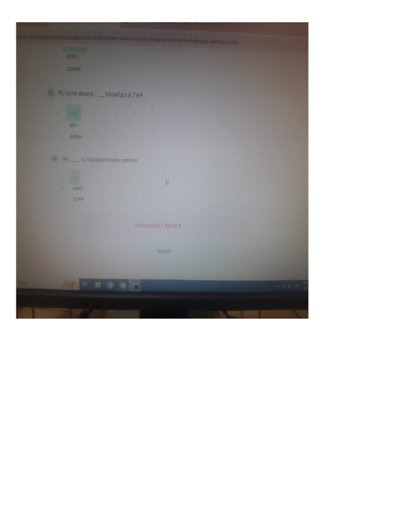 Practice Pat Continous | PDF