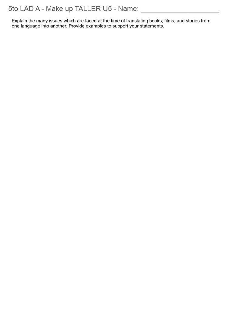 5to Lad A - Make Up Taller U5 | PDF