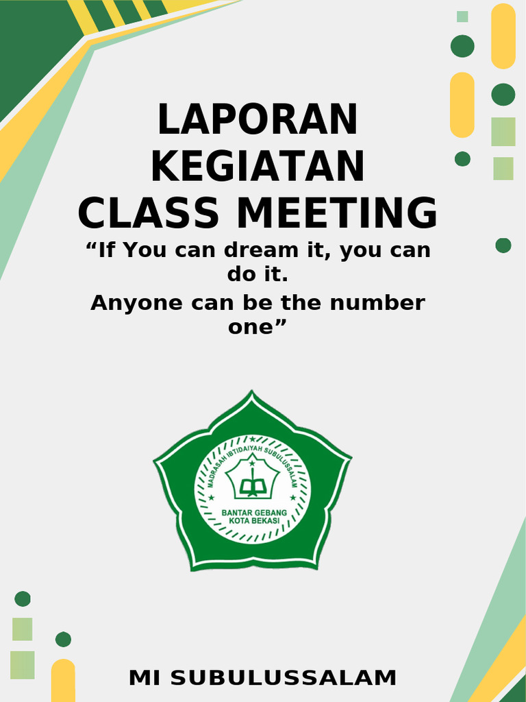 Cover Lap Keg Class Meeting | PDF