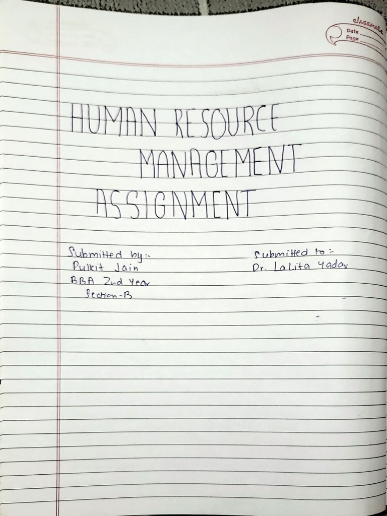 Hrm Assignment | PDF | Human Resource Management | Employee Relations