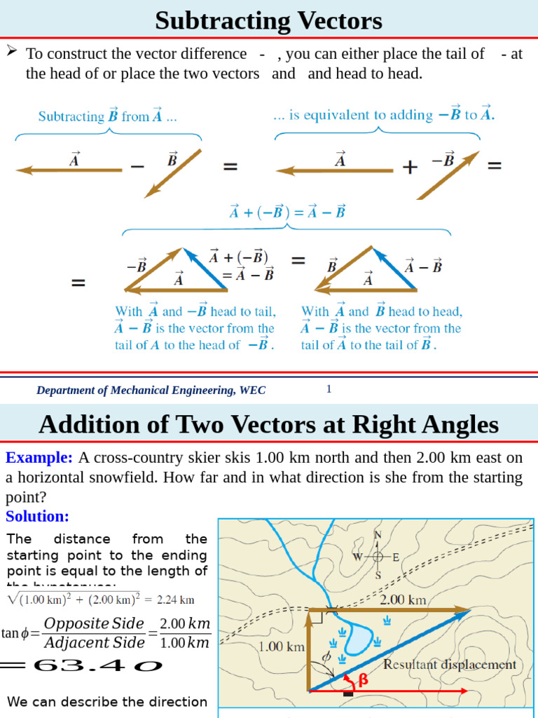 Applied Phy Lec 2 Examples | PDF | Euclidean Vector | Mathematics