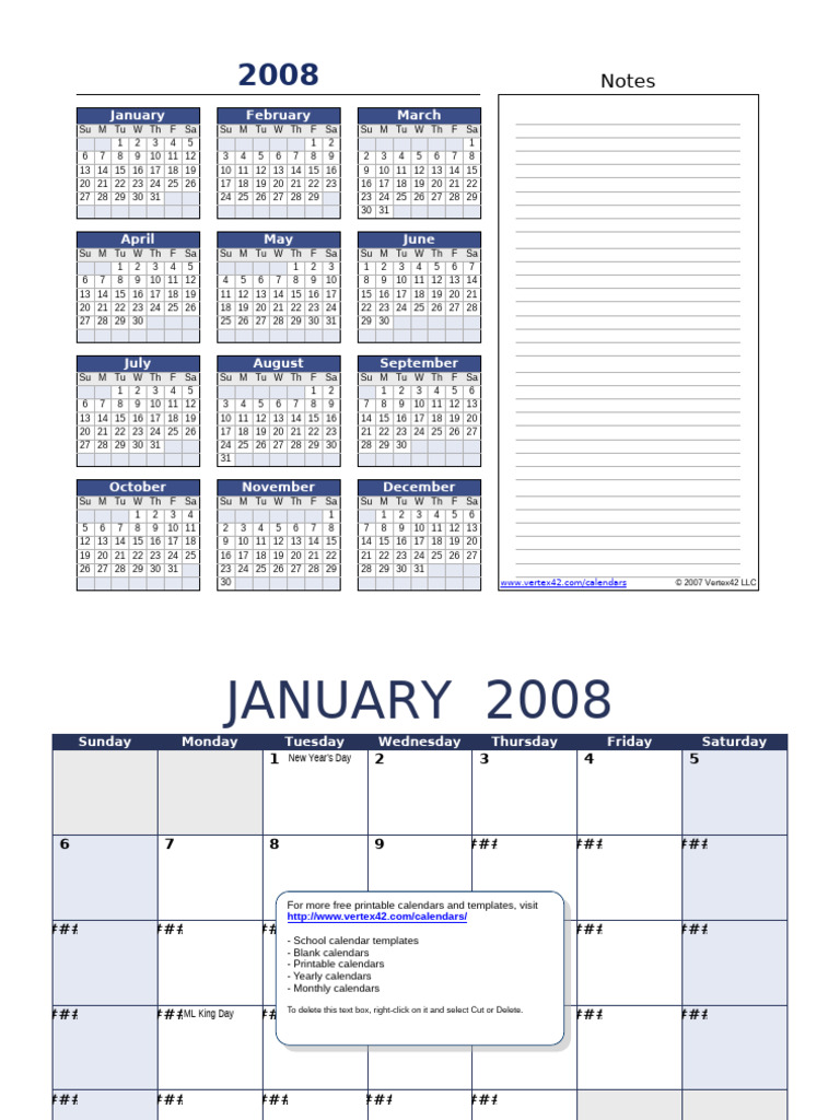 2008-calendar | PDF | Observances