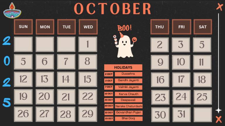 October Calendar Events Schedule | PDF