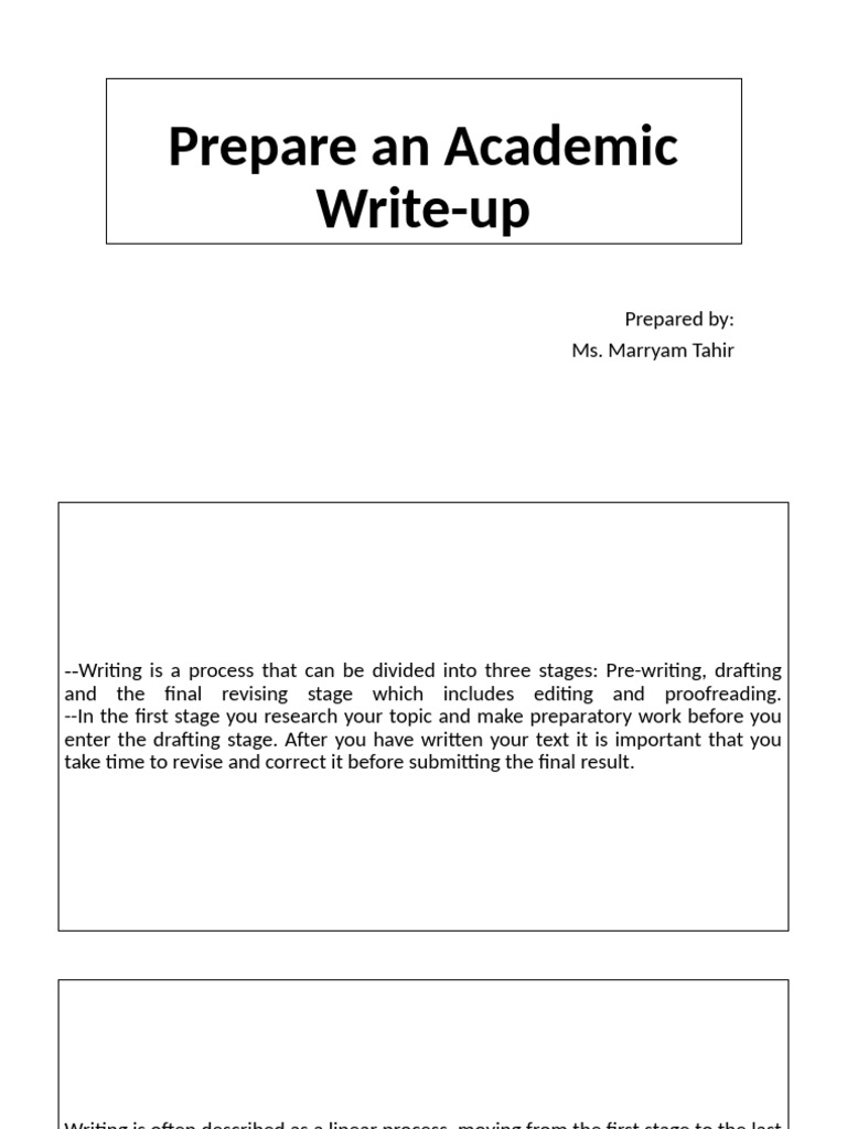 Prepare An Academic Write-Up.w7 | PDF | Human Communication