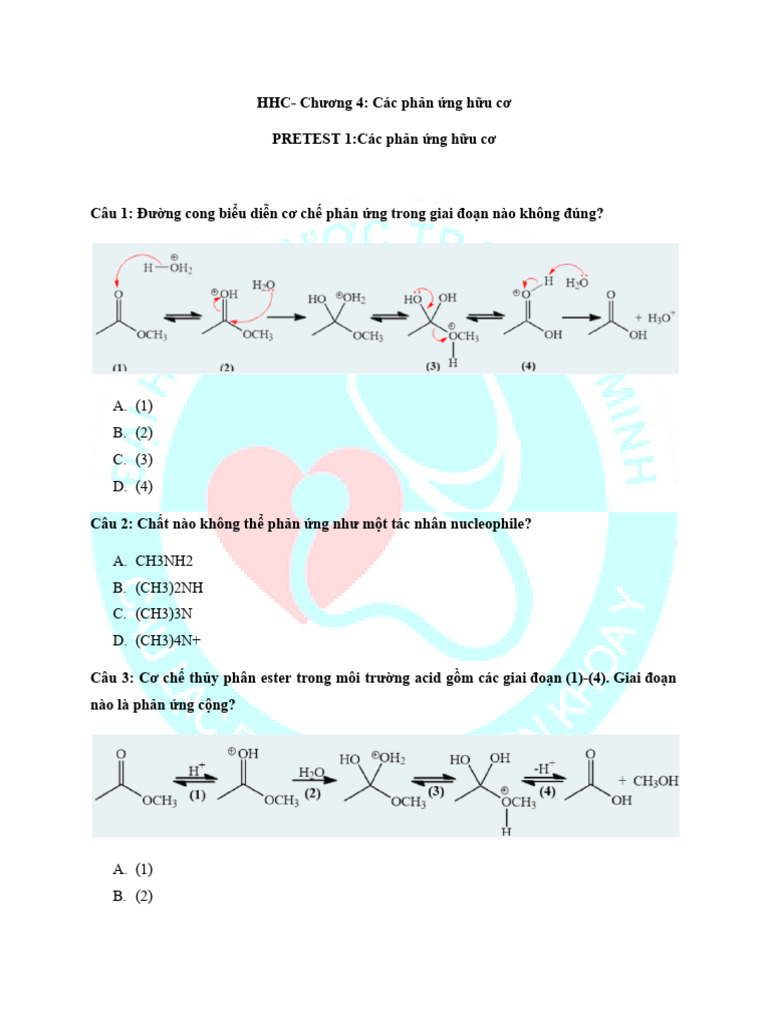 HHC- bài 4 Các phản-ứng-hữu-cơ.docx | PDF