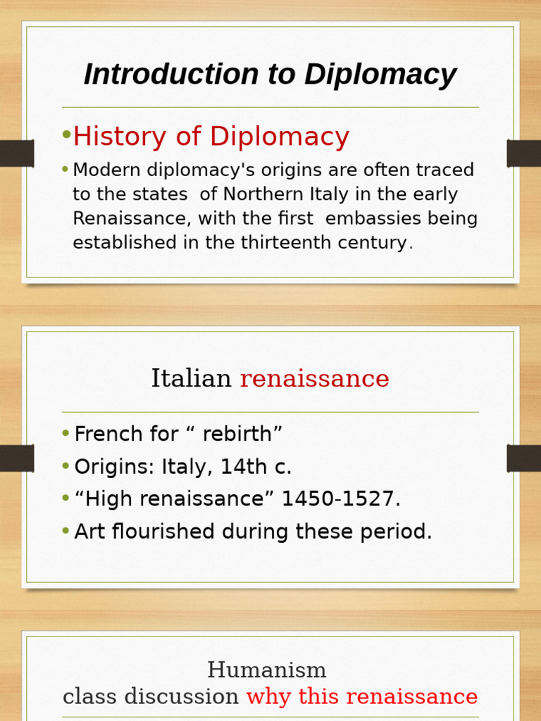 History of Diplomacy | PDF | Diplomacy | Renaissance