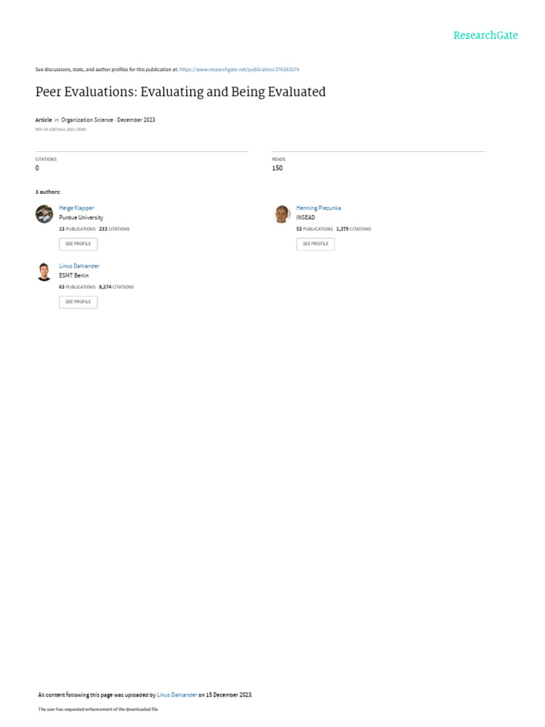 klapper-et-al-2023 | PDF | Evaluation | Cognition