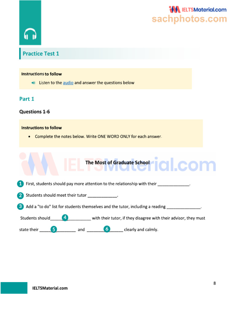 Test 1 Listening | PDF