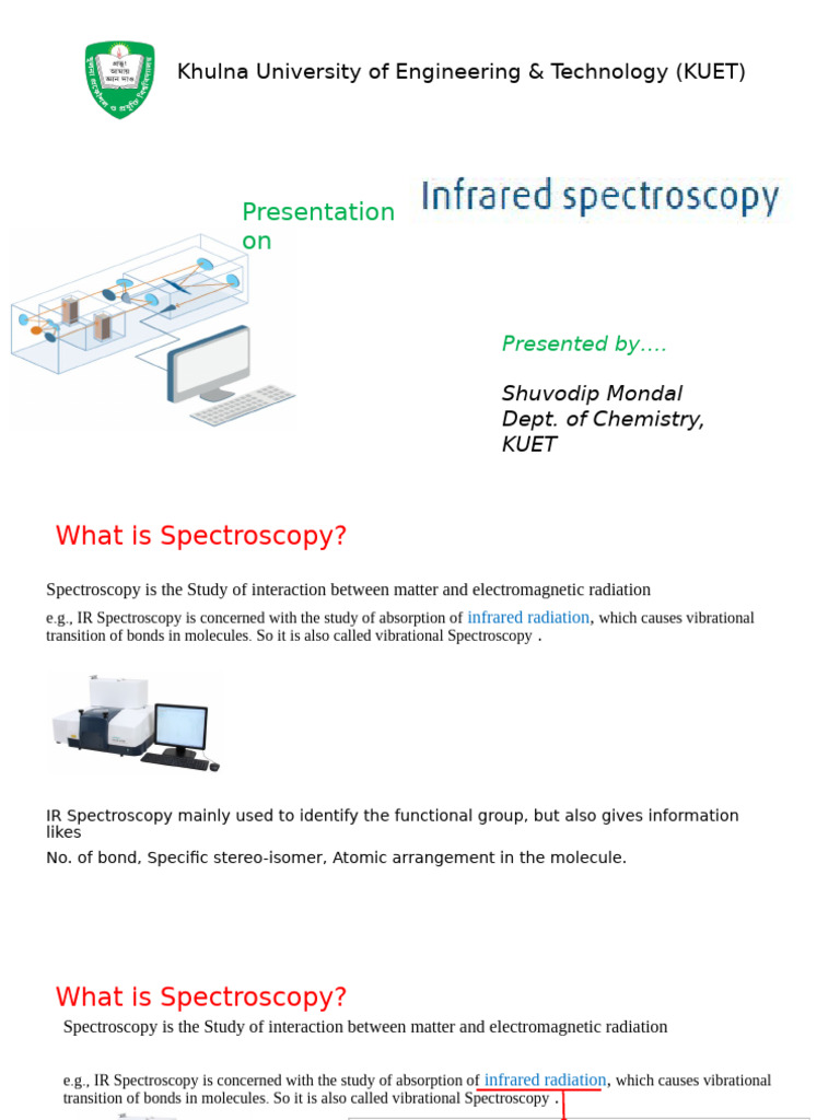 Understanding IR Spectroscopy Basics | PDF | Infrared Spectroscopy ...