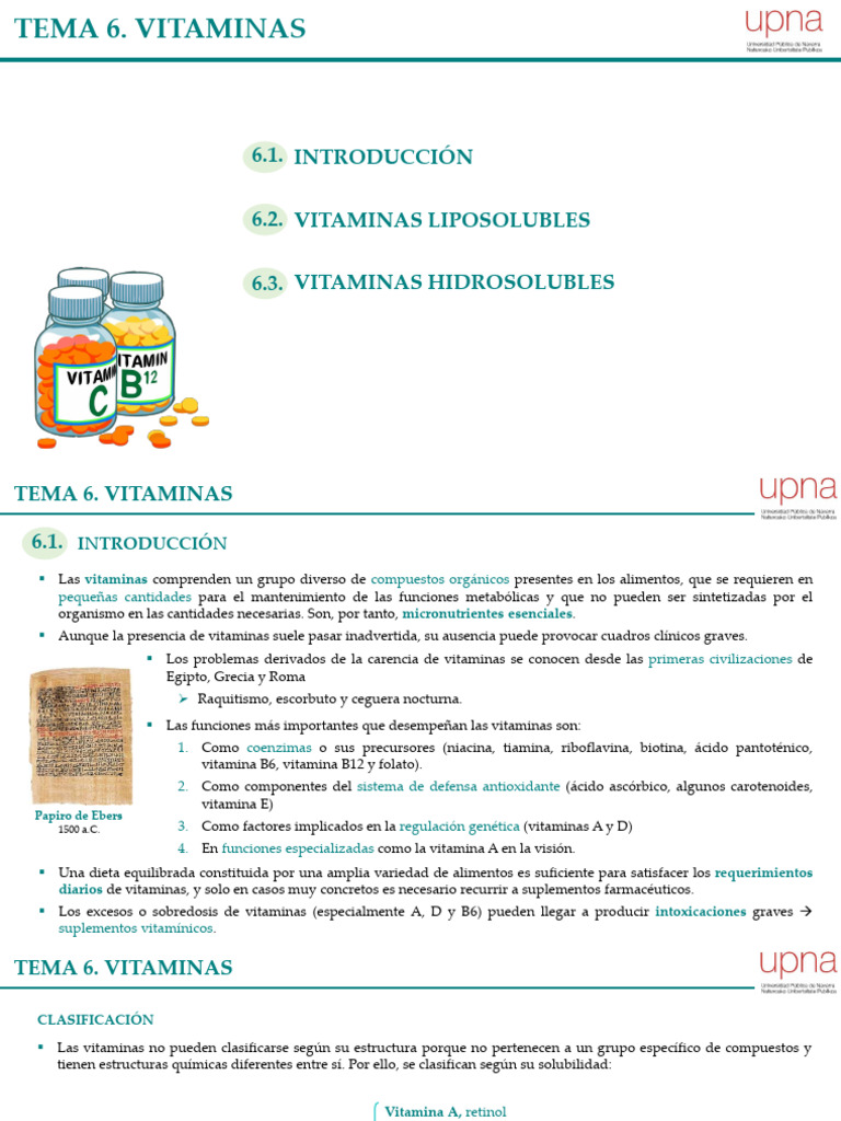 Guía Completa sobre Vitaminas Esenciales | PDF | Vitamina a | Vitamina e