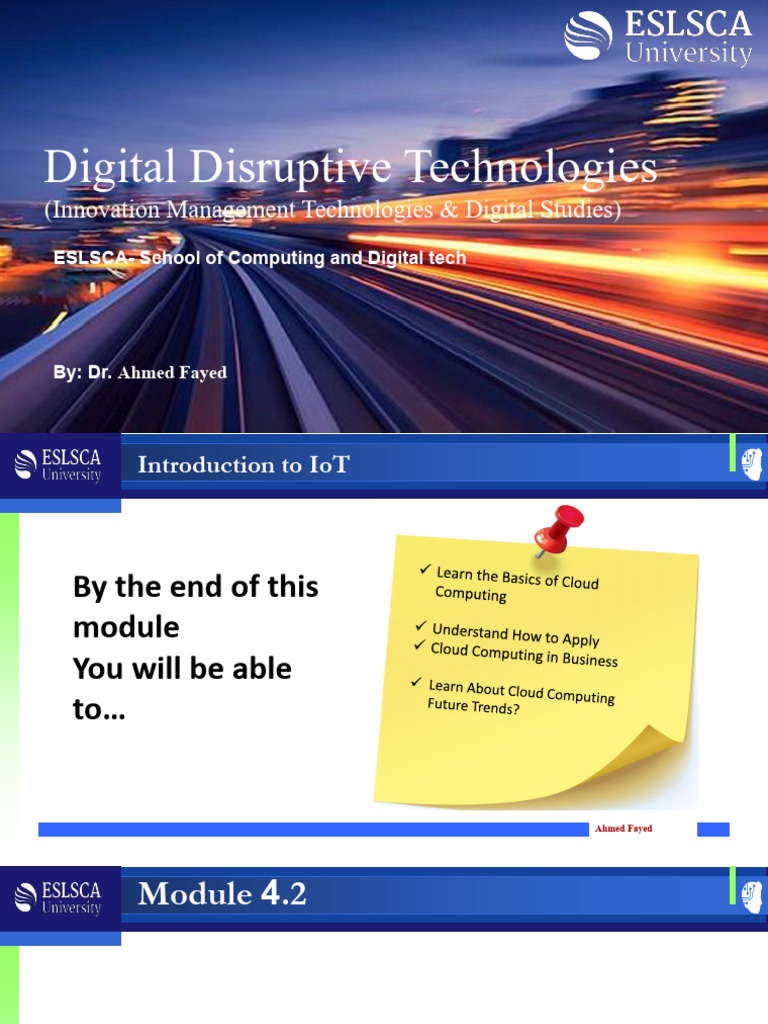 Digital Transformation Technologies Module 4.3 | PDF