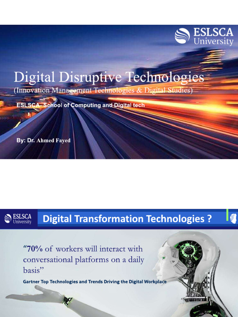 Digital Transformation Technologies Module 1 | PDF