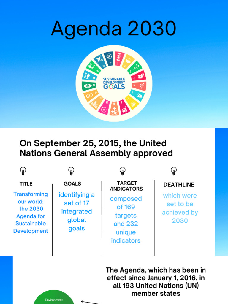 3) Agenda 2030 | PDF | Sustainability | Millennium Development Goals