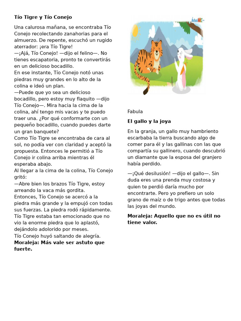 Tío Tigre y Tío Conejo | PDF