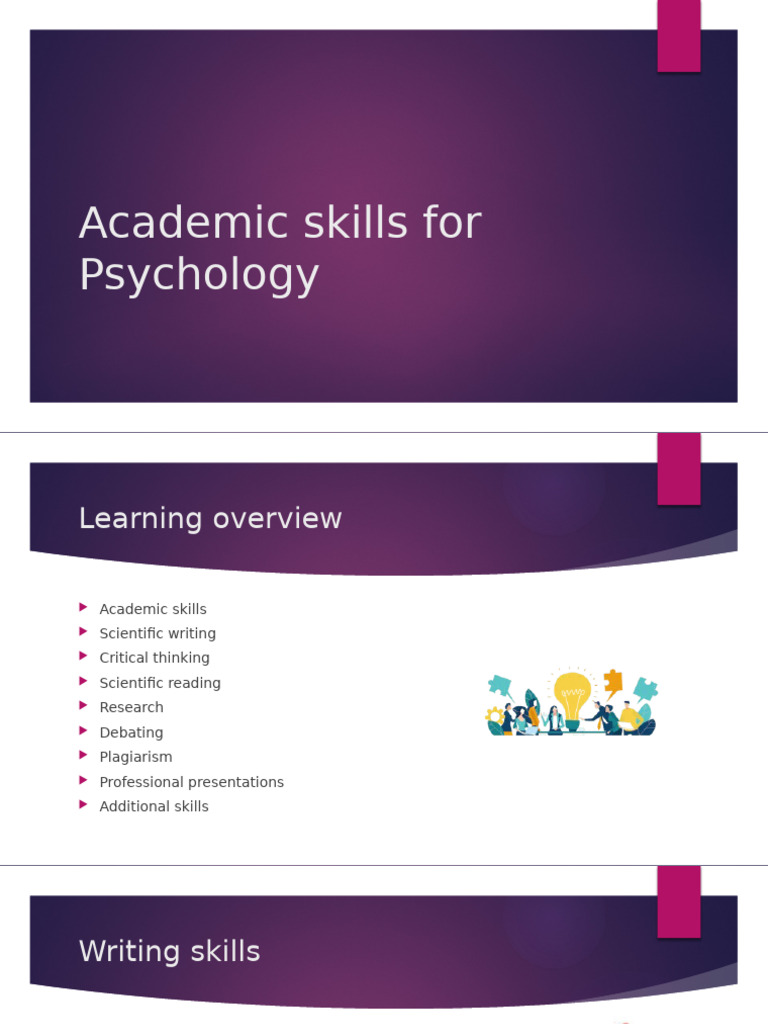 Academic Skills For Psychology | PDF