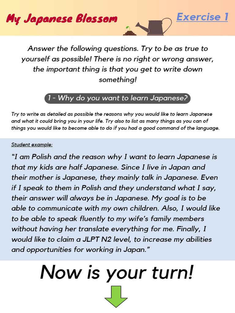 Goals for Learning Japanese | PDF | Japanese Language | Cognition