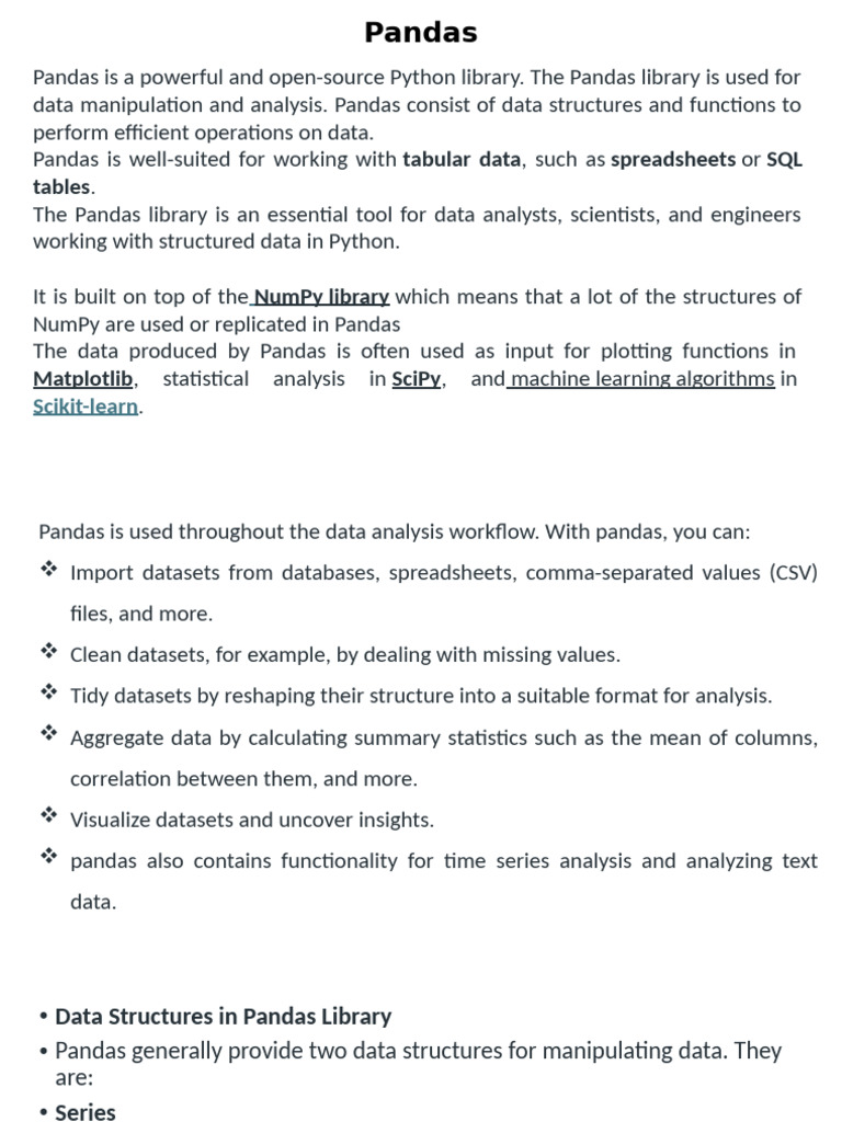 pandas (1) | PDF | Histogram | Comma Separated Values pandas (1) | PDF | Histogram | Comma Separated Values