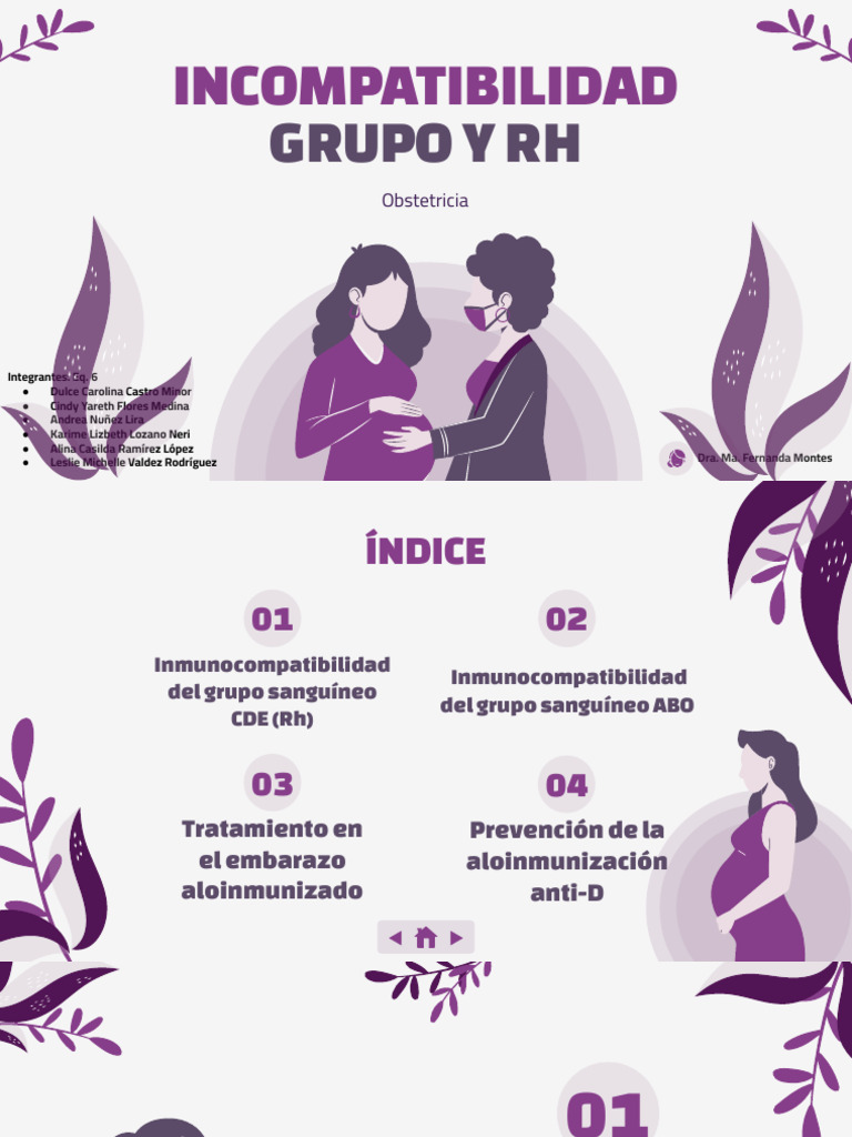 Obstetricia, Incompatiblilidad Grupo y RH | PDF | Tipo de sangre ...