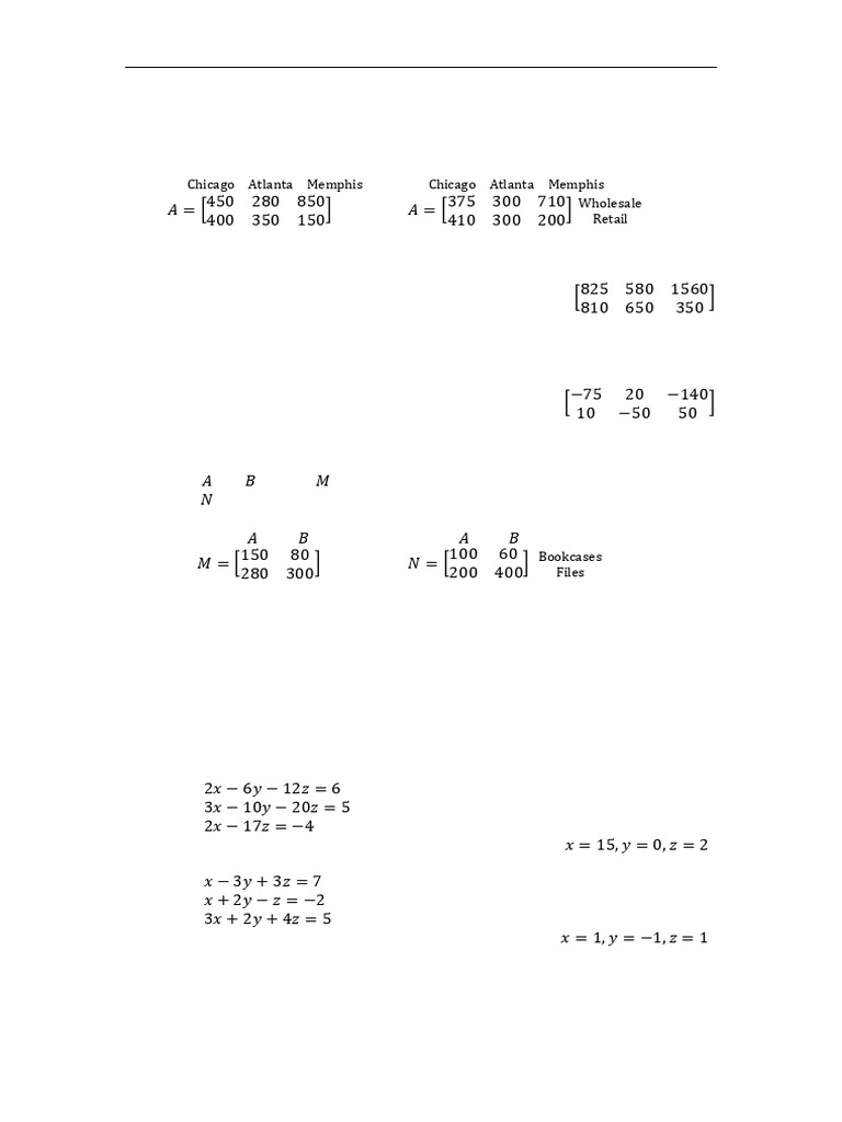 03. Tutorial Matrices 231 Pt 1 | PDF | Matrix (Mathematics) | Matrix Theory