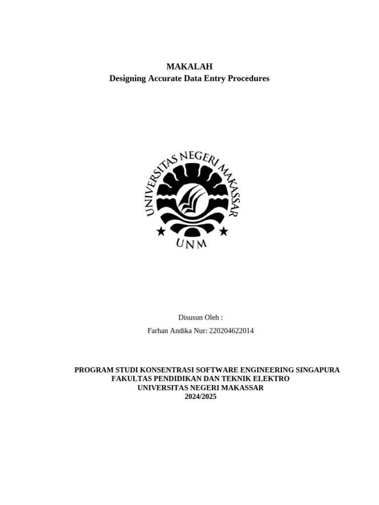 Prosedur Entri Data Akurat dan Efisien | PDF
