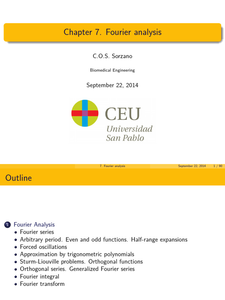 Tema 7 | PDF | Fourier Series | Mathematical Analysis