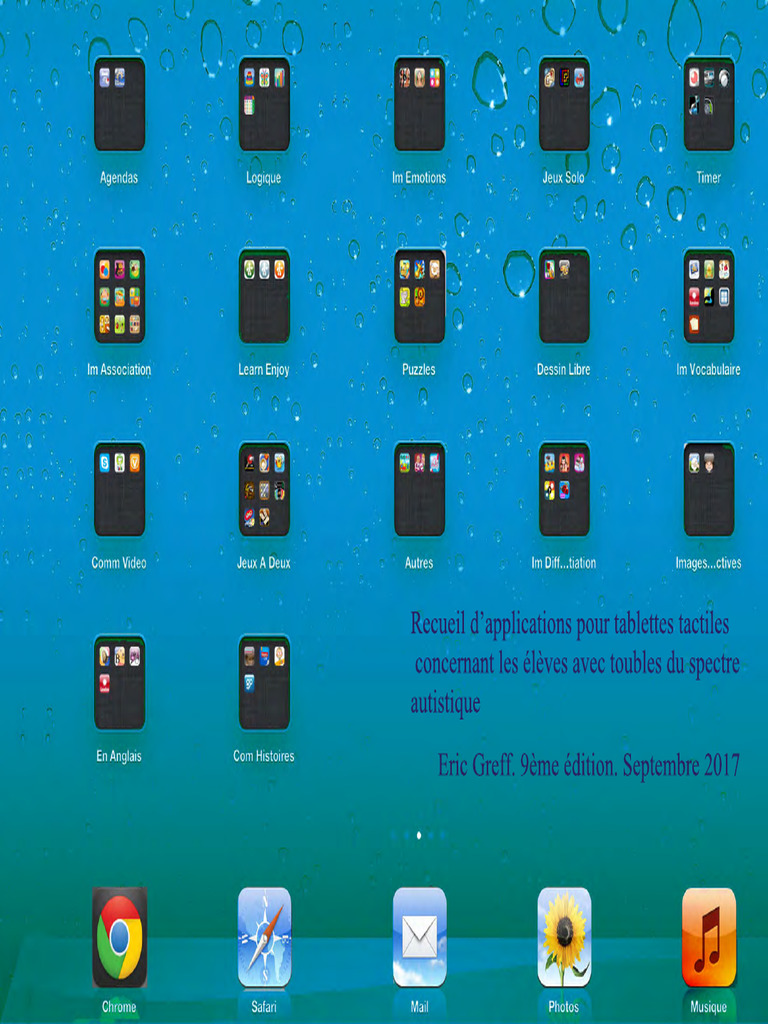 Autisme Et TICE | PDF | Ordinateur tablette | Trouble du spectre de l'autisme