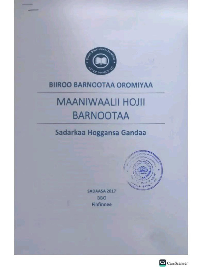 Maanuwaalii Haaraa Hoggansa Gandaa | PDF