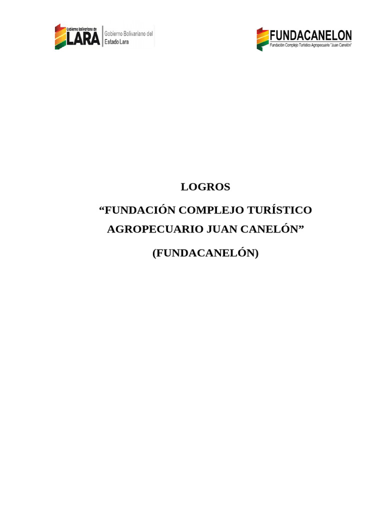 Logros 2024 Fundacanelon | PDF