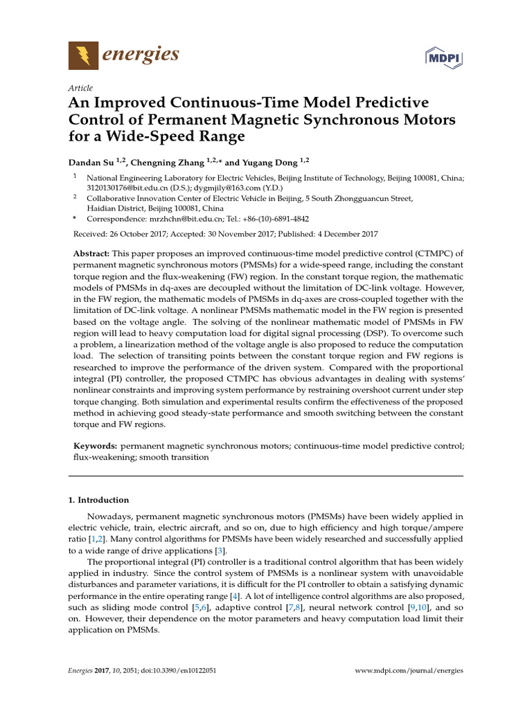energies-10-02051 | PDF | Electricity | Applied Mathematics