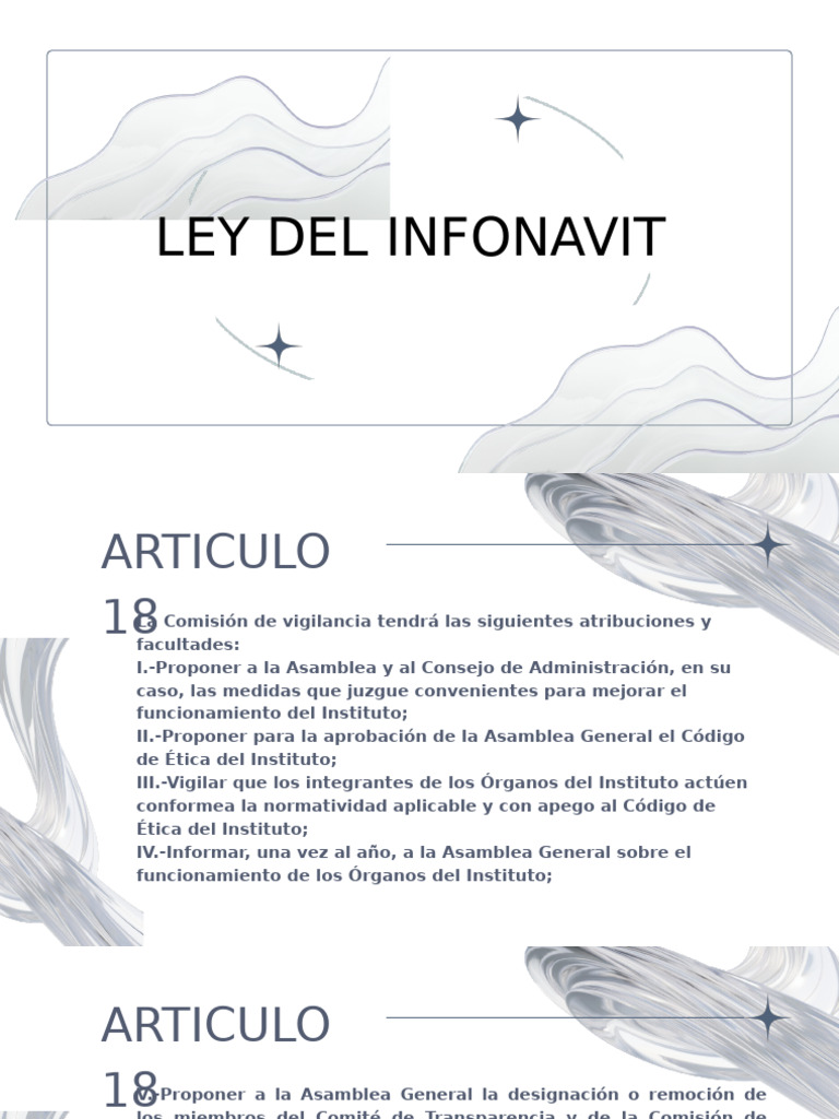 Ley Del Infonavit | PDF | Auditoría | Gobierno