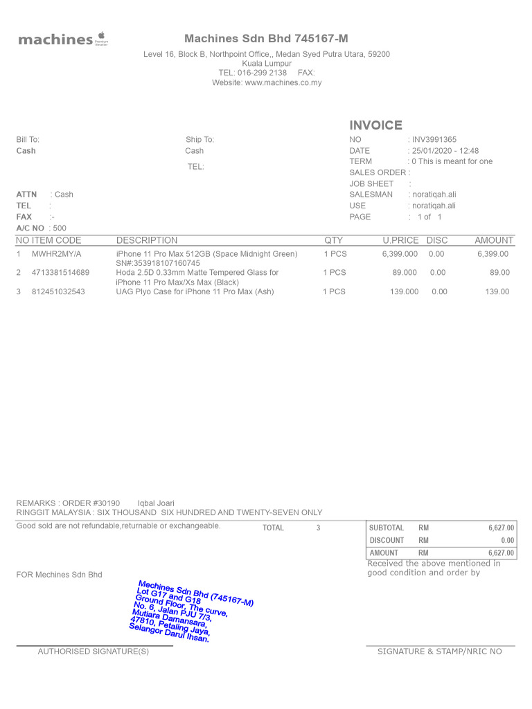 Machines Malaysia 11 Promax 512gb Midnightgreen A4 | PDF | Apple Inc ...