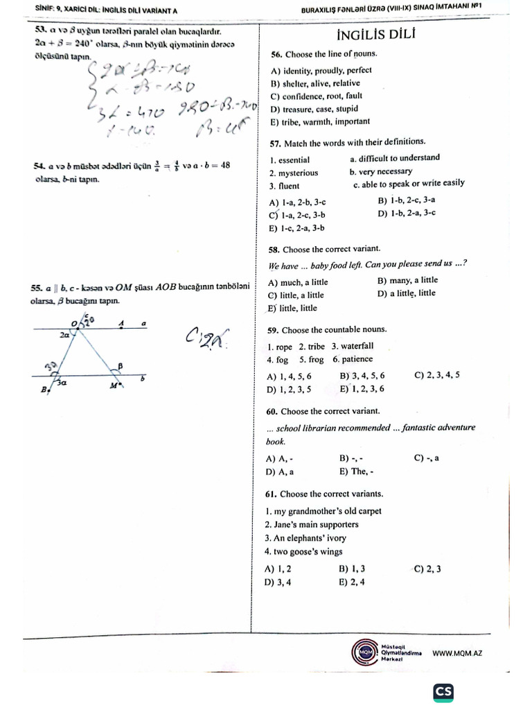 Otk 9 1 Ci Sinaq Oktyabr 2024 | PDF