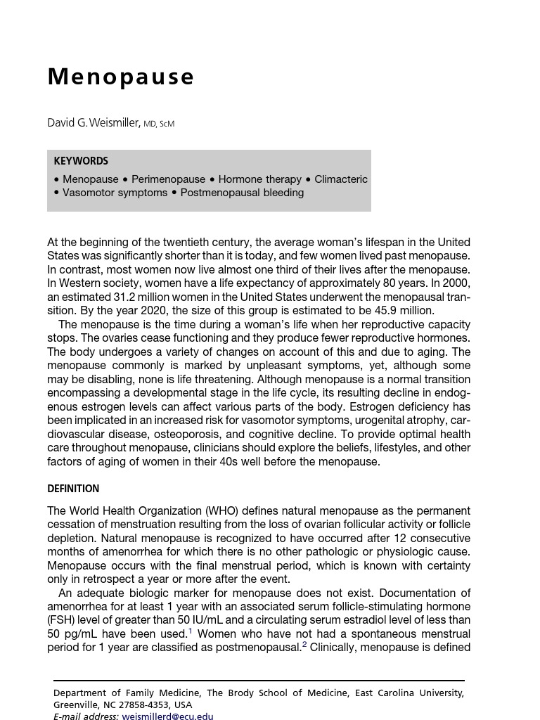 Climate Rio 2 | PDF | Menopause | Hormone Replacement Therapy (Menopause)