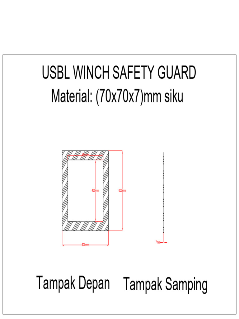 Coring Winch Safety Guard | PDF
